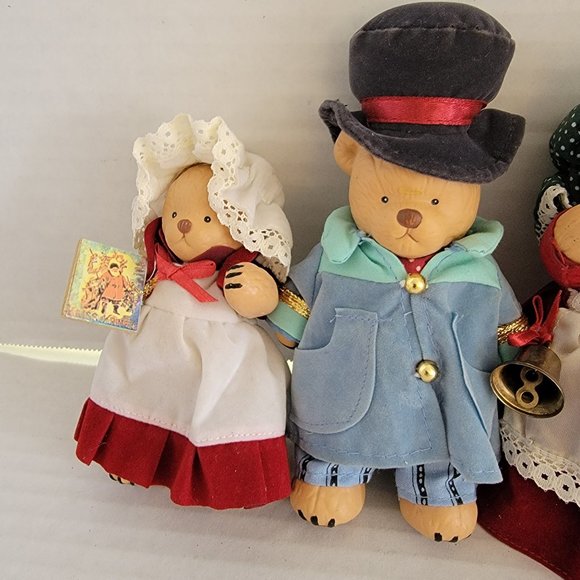 Anco | Holiday | Vintage 997 9s Anco Teddy Bear Figurines Christmas ...